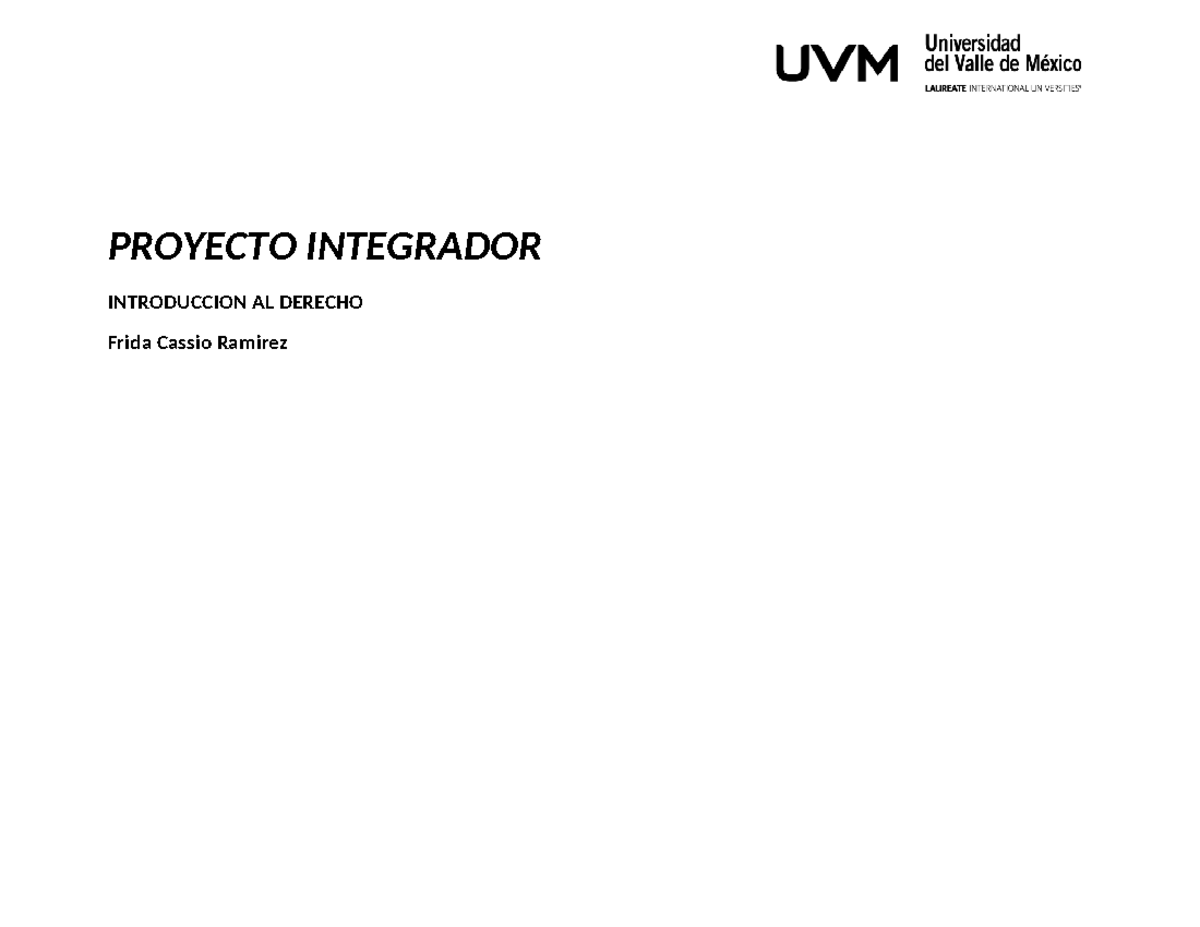 Conceptos Basicos ID frida cassio - PROYECTO INTEGRADOR INTRODUCCION AL DERECHO Frida Cassio ...
