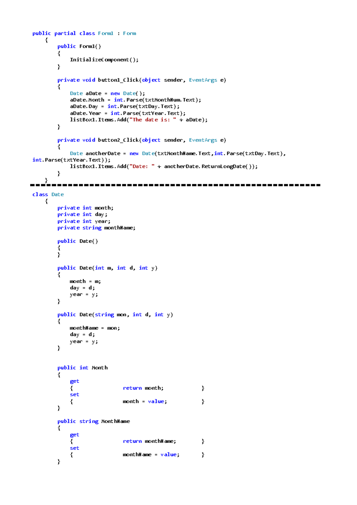 HW4 1 MEMO - read - public partial class Form1 : Form { public Form1() { InitializeComponent ...