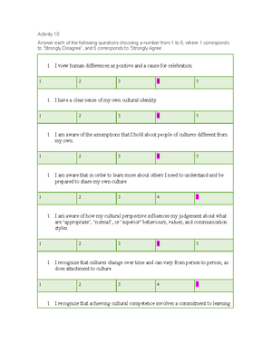 Exercise 2 - Global Culture - Exercise 2 Due date: week 2 Objective: To improve your use of the ...