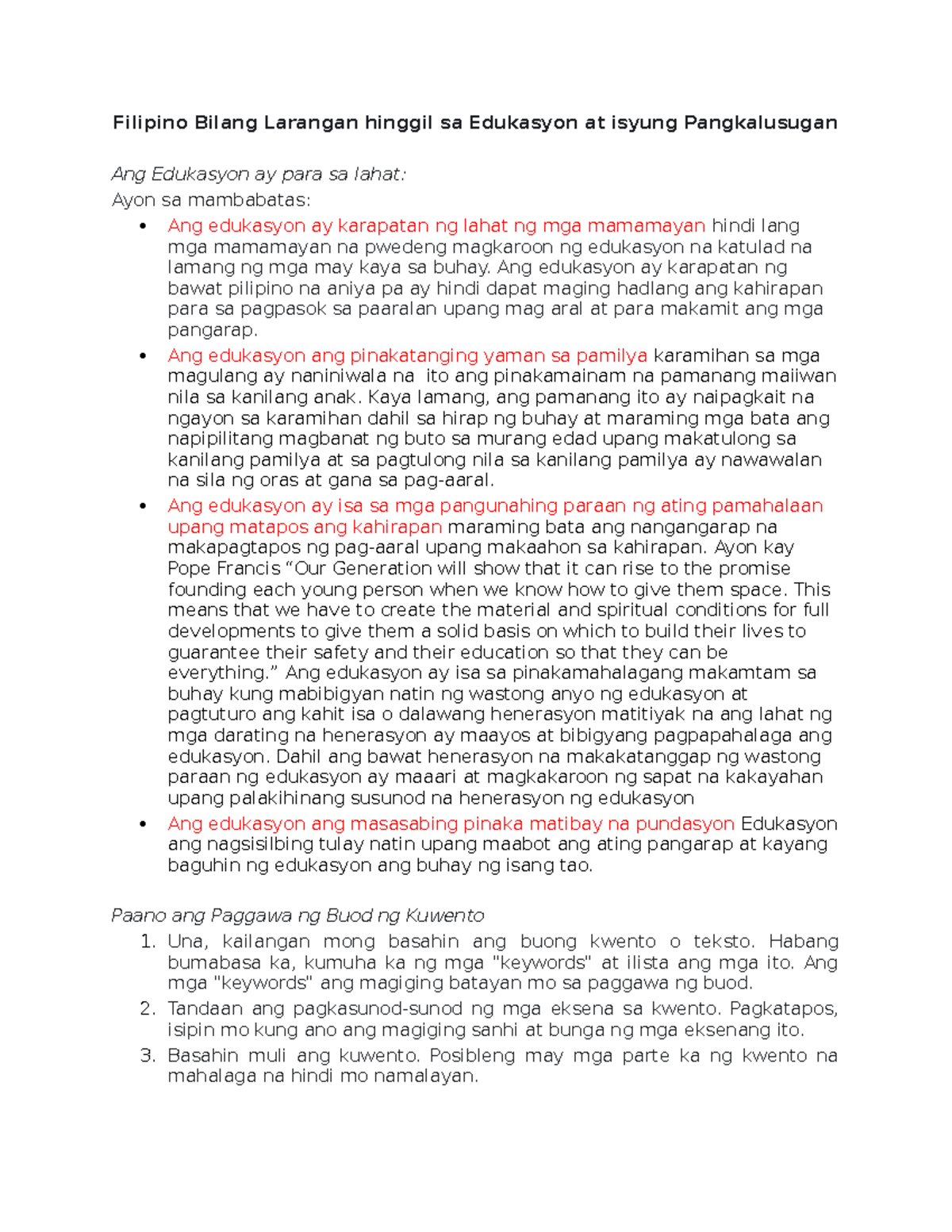 Filipino - meaningful - Filipino Bilang Larangan hinggil sa Edukasyon ...