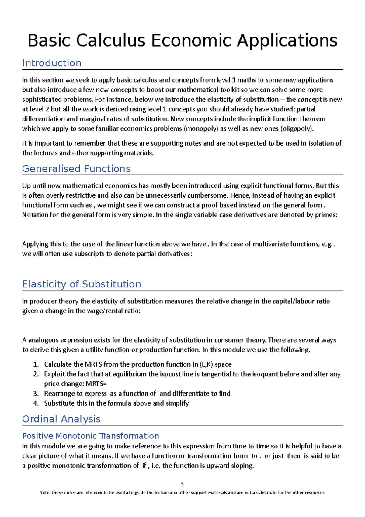 ECN212 - BCEA - key info - Basic Calculus Economic Applications ...