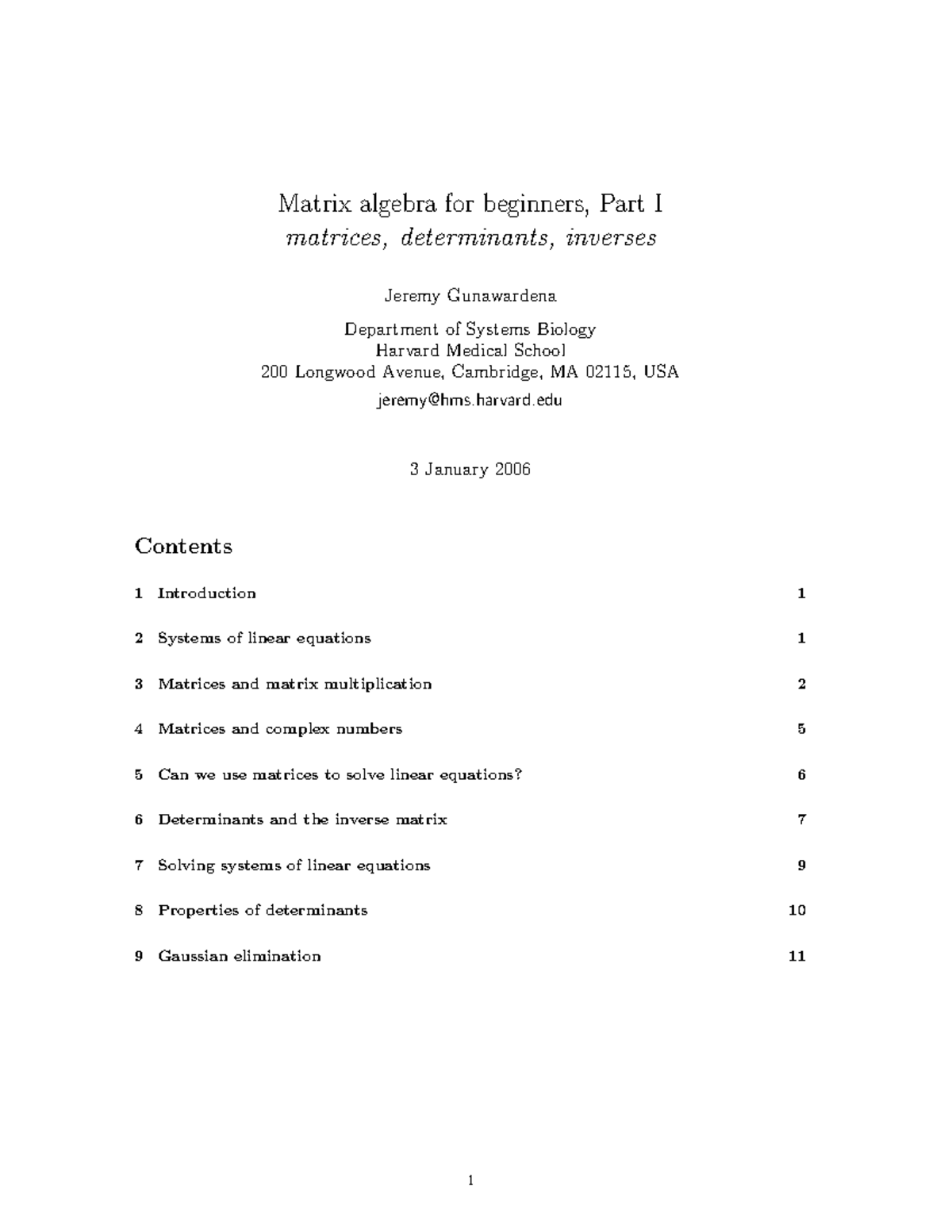 Matrices-1 - Matrix algebra for beginners, Part I matrices ...