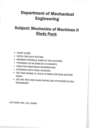 Vehicle Dynamics ( Notes) - MEOM101 - MUT - Studocu