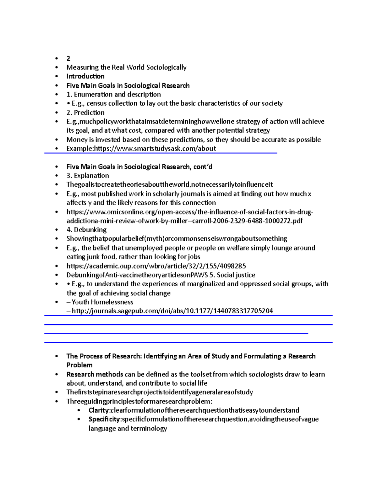 Socio powerpoint notes 2 - 2 Measuring the Real World Sociologically ...