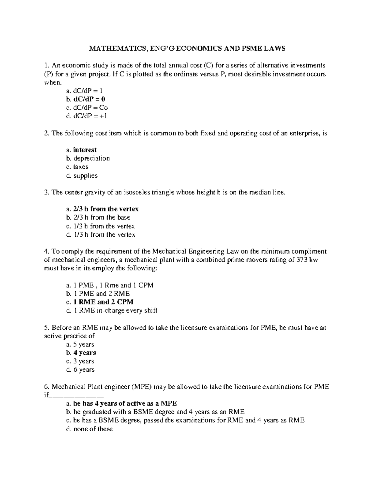 Looksfam Terms - Iri - MATHEMATICS, ENG’G ECONOMICS AND PSME LAWS An ...