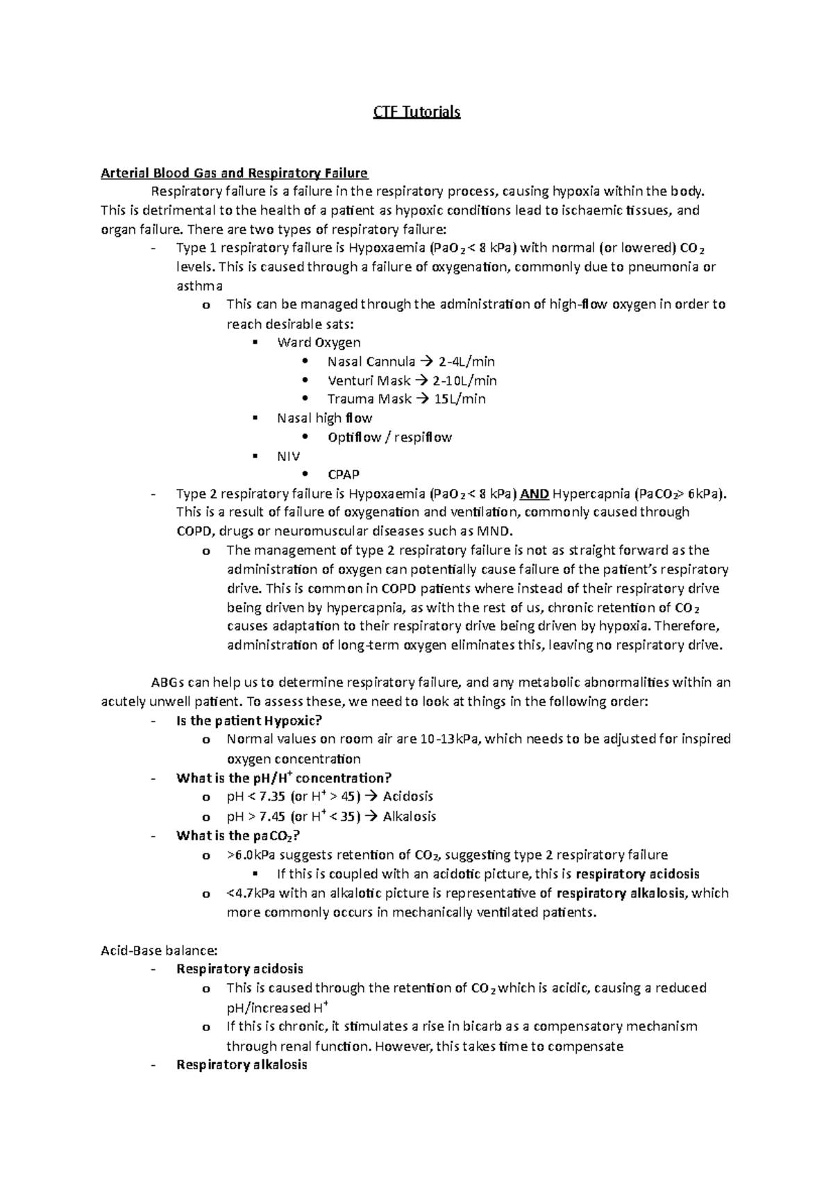 CTF Tutorials - CTF Tutorials Arterial Blood Gas and Respiratory ...