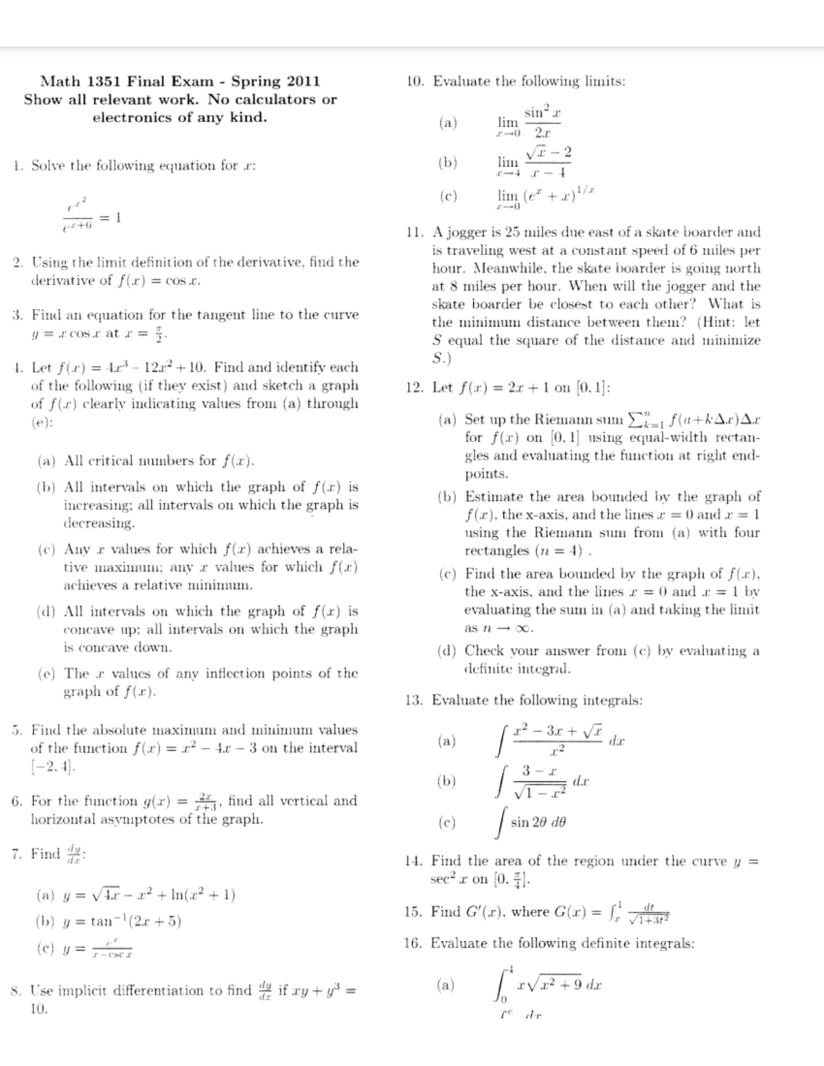calc worksheet first - Studocu