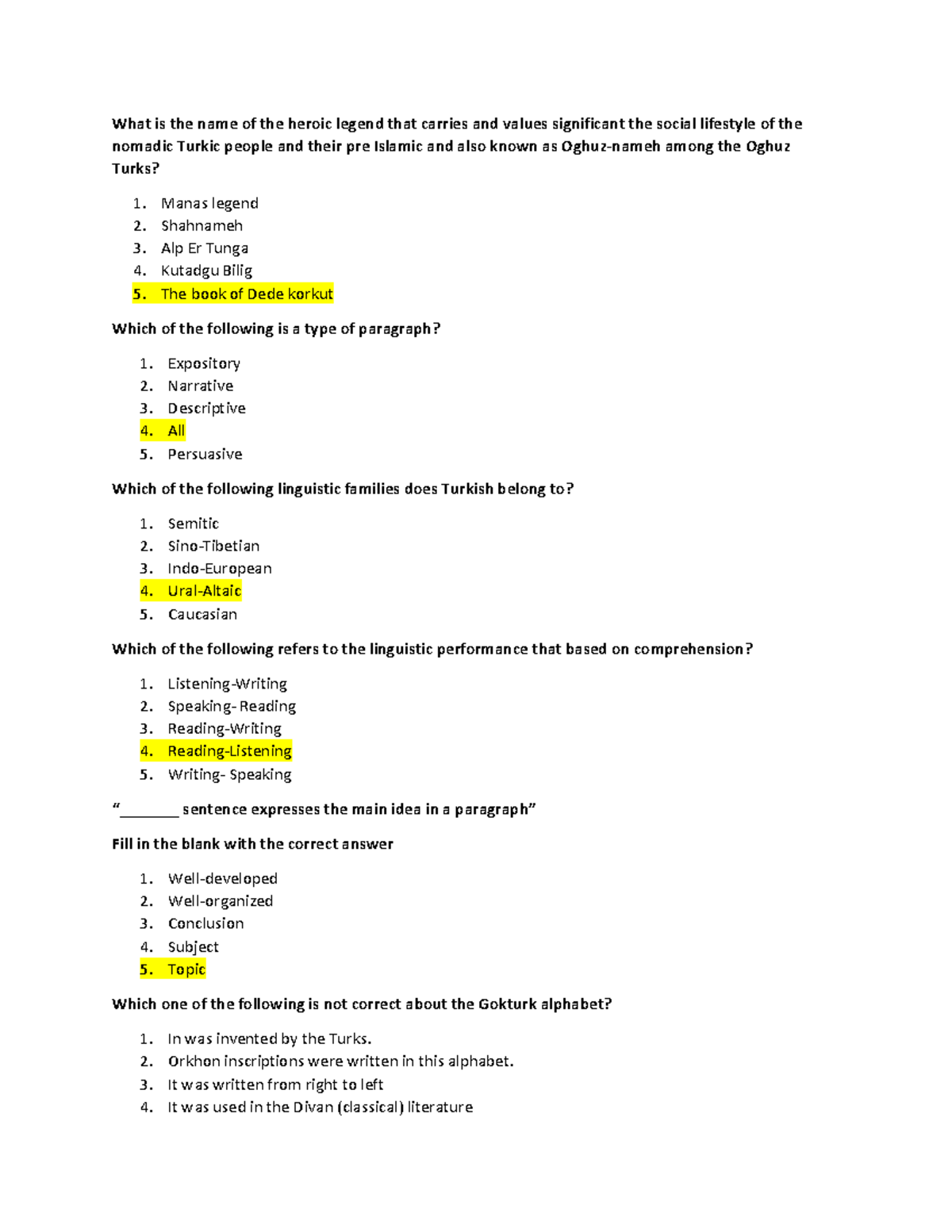 Mid-term turkish-1 - help to memories - What is the name of the heroic ...