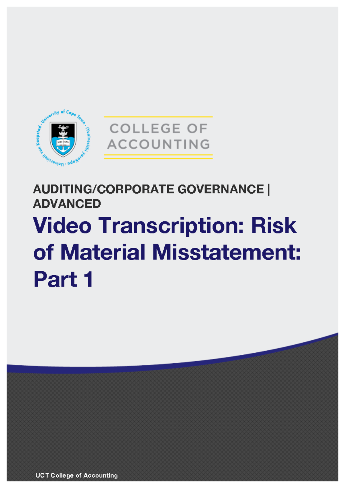 F2 CG 42 Eng Advanced Risk of Material Misstatement- Part 1 MH Website ...