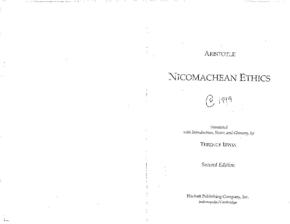 Aristotle - notes - MATH 211 - Studocu