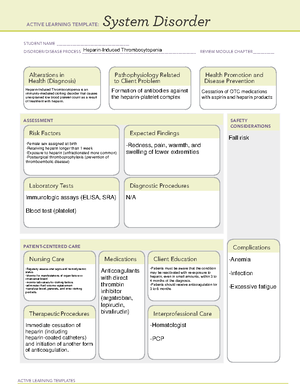 Disseminated Intravascular Coagulation (DIC) - ACTIVE LEARNING ...