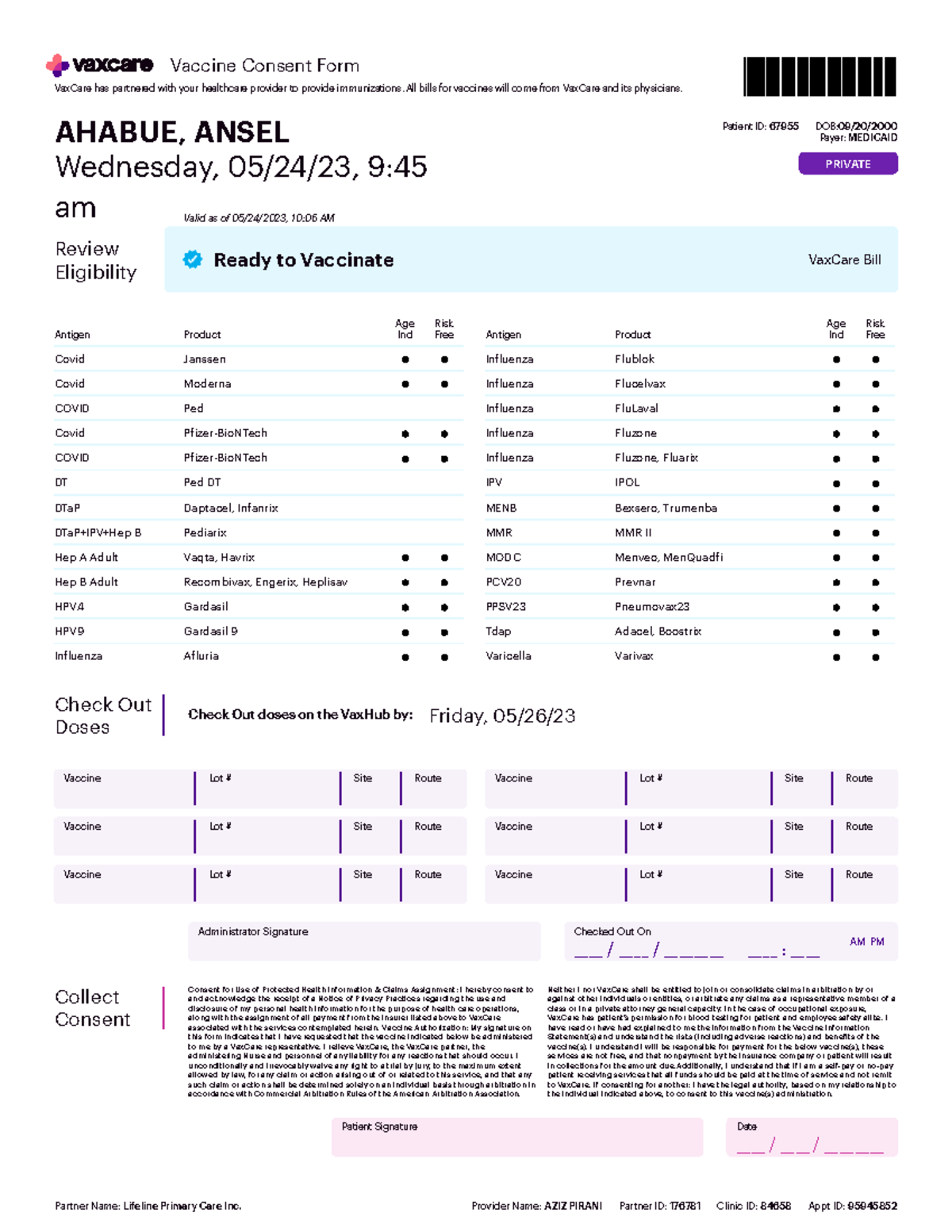 Consent Form-95945852 - VaxCare has partnered with your healthcare ...