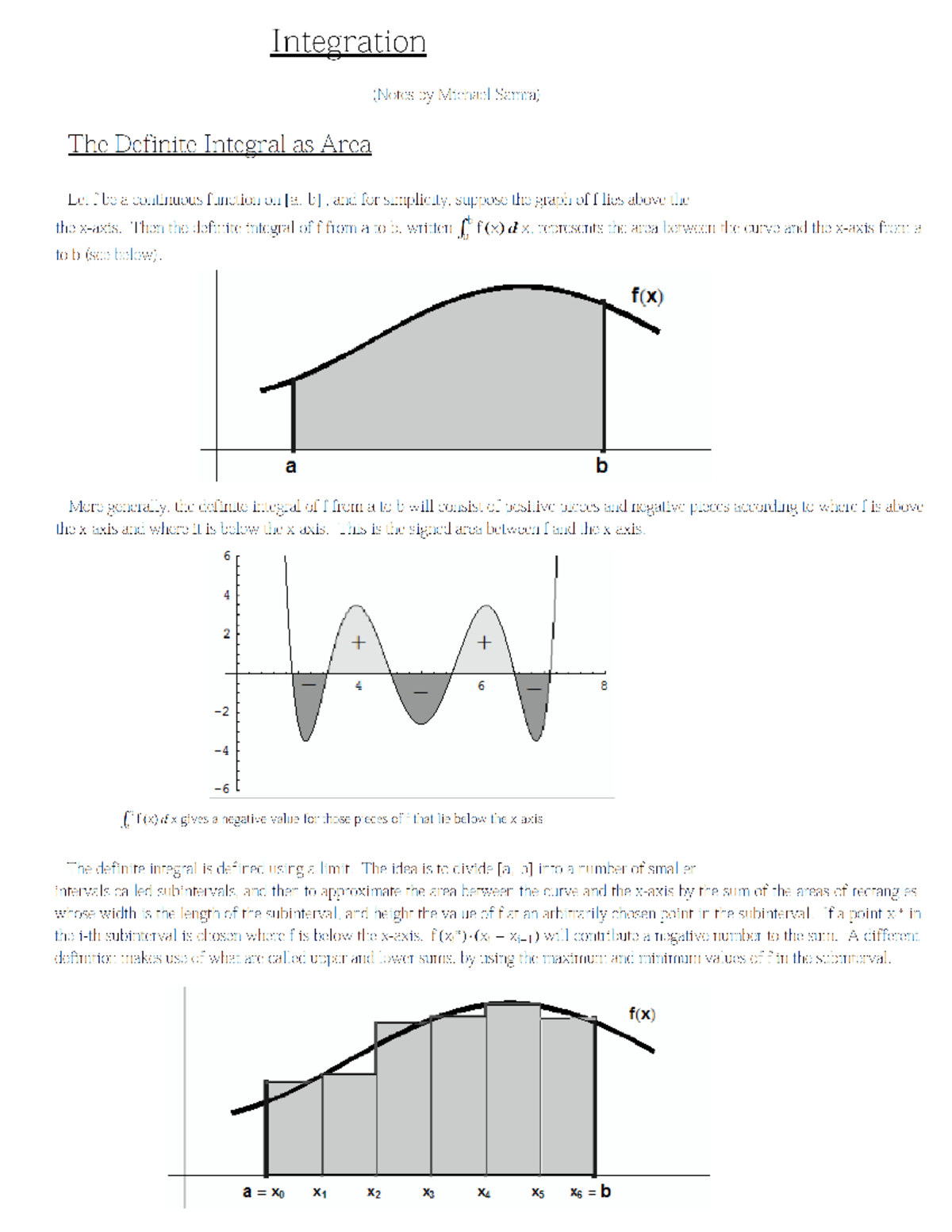 Integration 1 - Calculus with Geometry - MATH 150 - Studocu