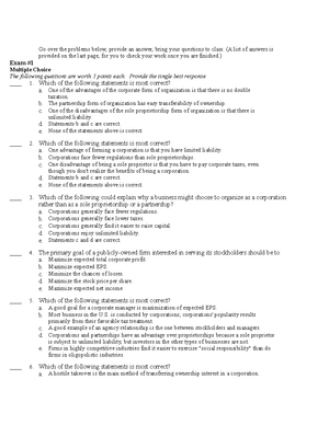 Practice Set for Accounting PDF File - (Difficulty: E = Easy, M ...