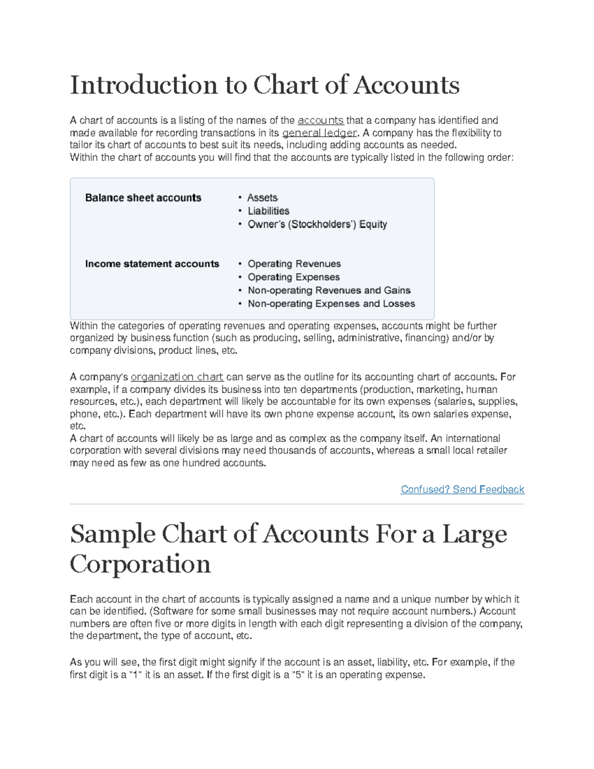 Introduction to Chart of Accounts and debit credit: accounting 101 ...
