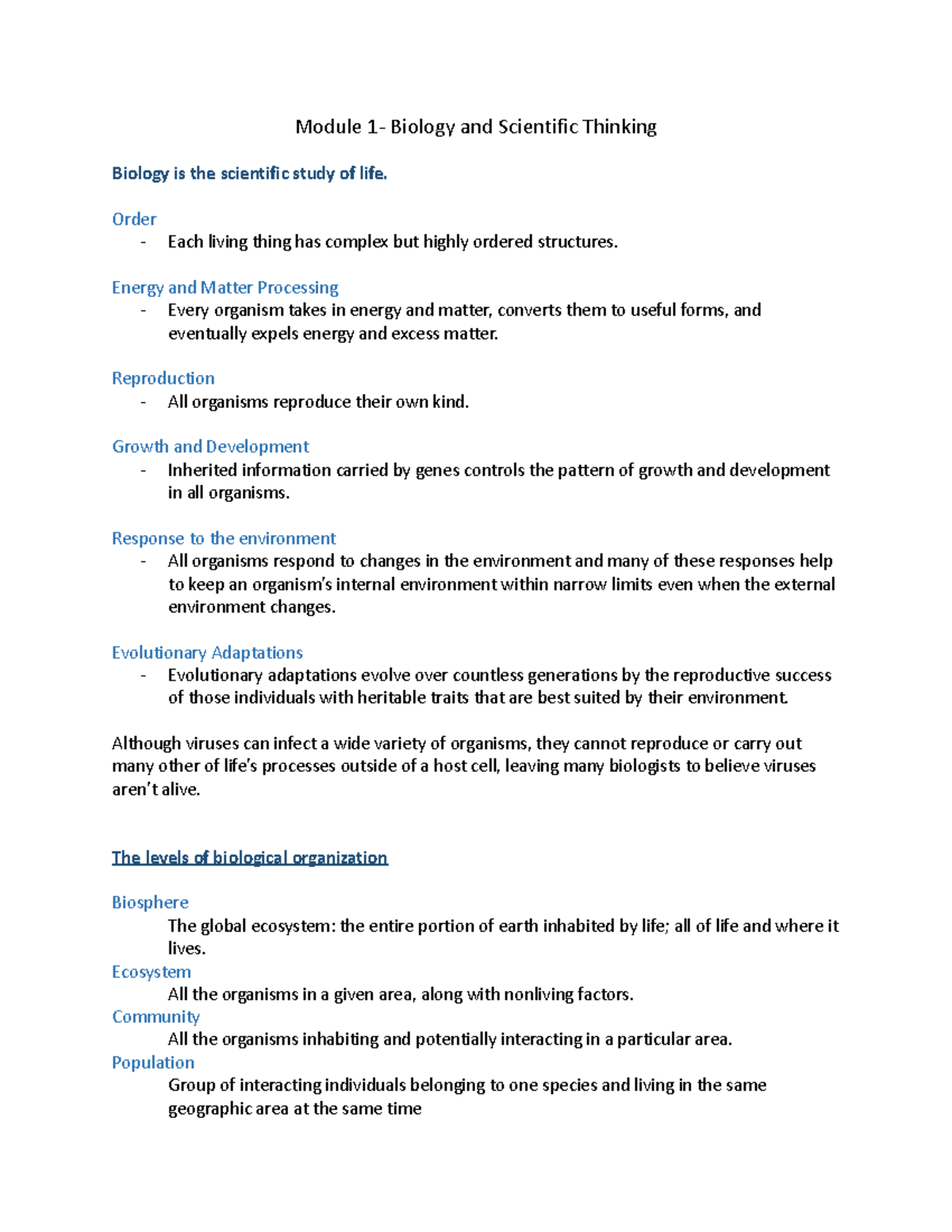 Textbook-Module 1 - Module one from the textbook notes - Module 1 ...