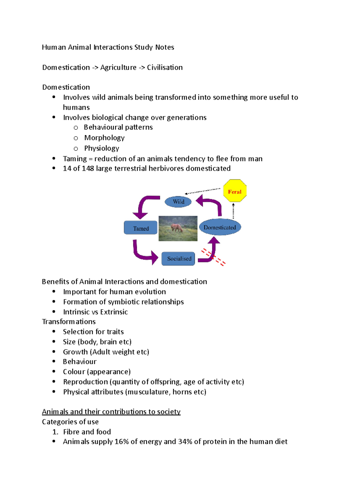 HAI study notes AUT - Human Animal Interactions Study Notes ...