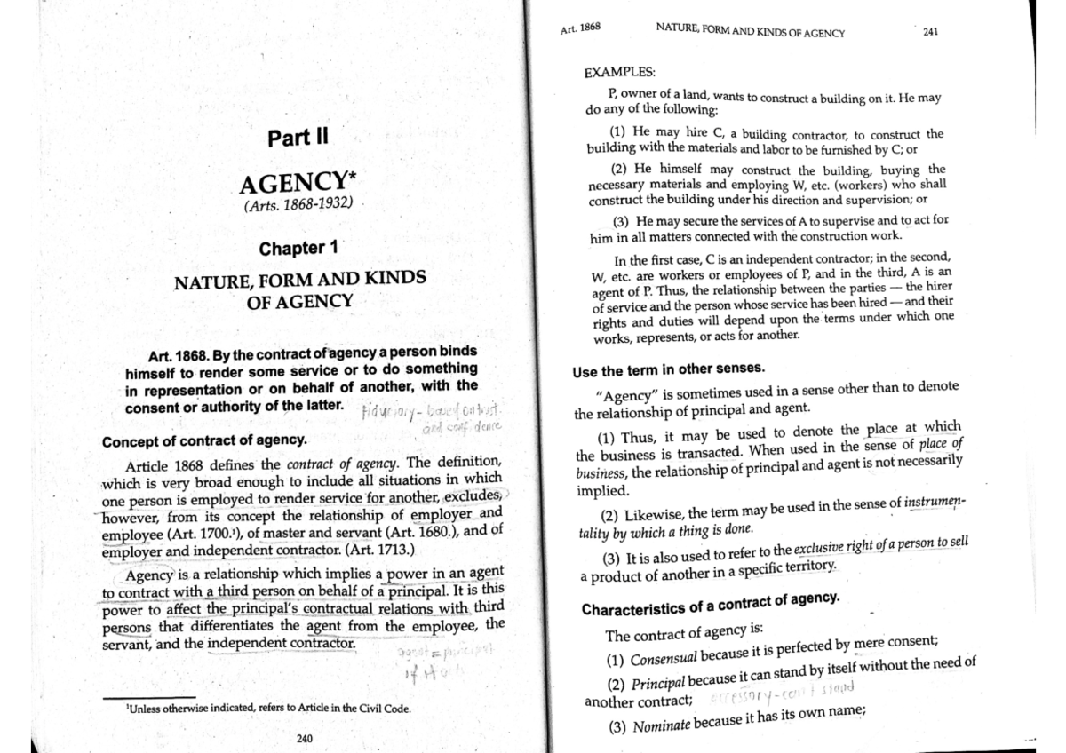 Document 7 - Agency - Business law - Studocu