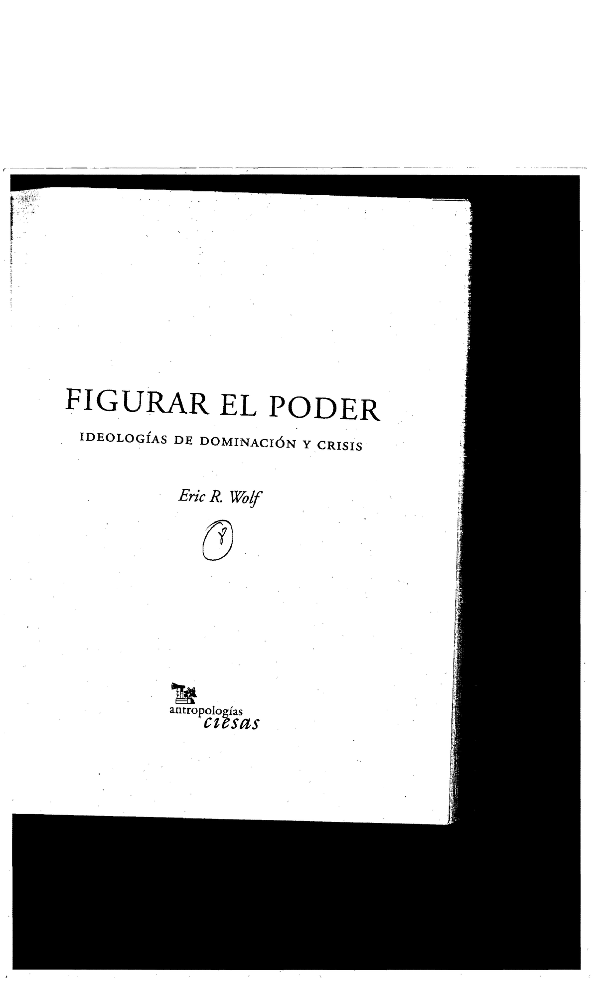 Texto Wolf Numerado - Lectura obligatoria - r FIGURAR EL PODER ...