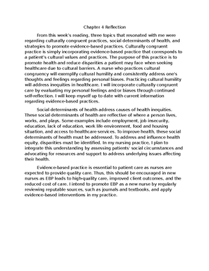 Chapter 3 Reflection - Chapter 3 Reflection This week's reading on Chapter 3 really stuck with ...