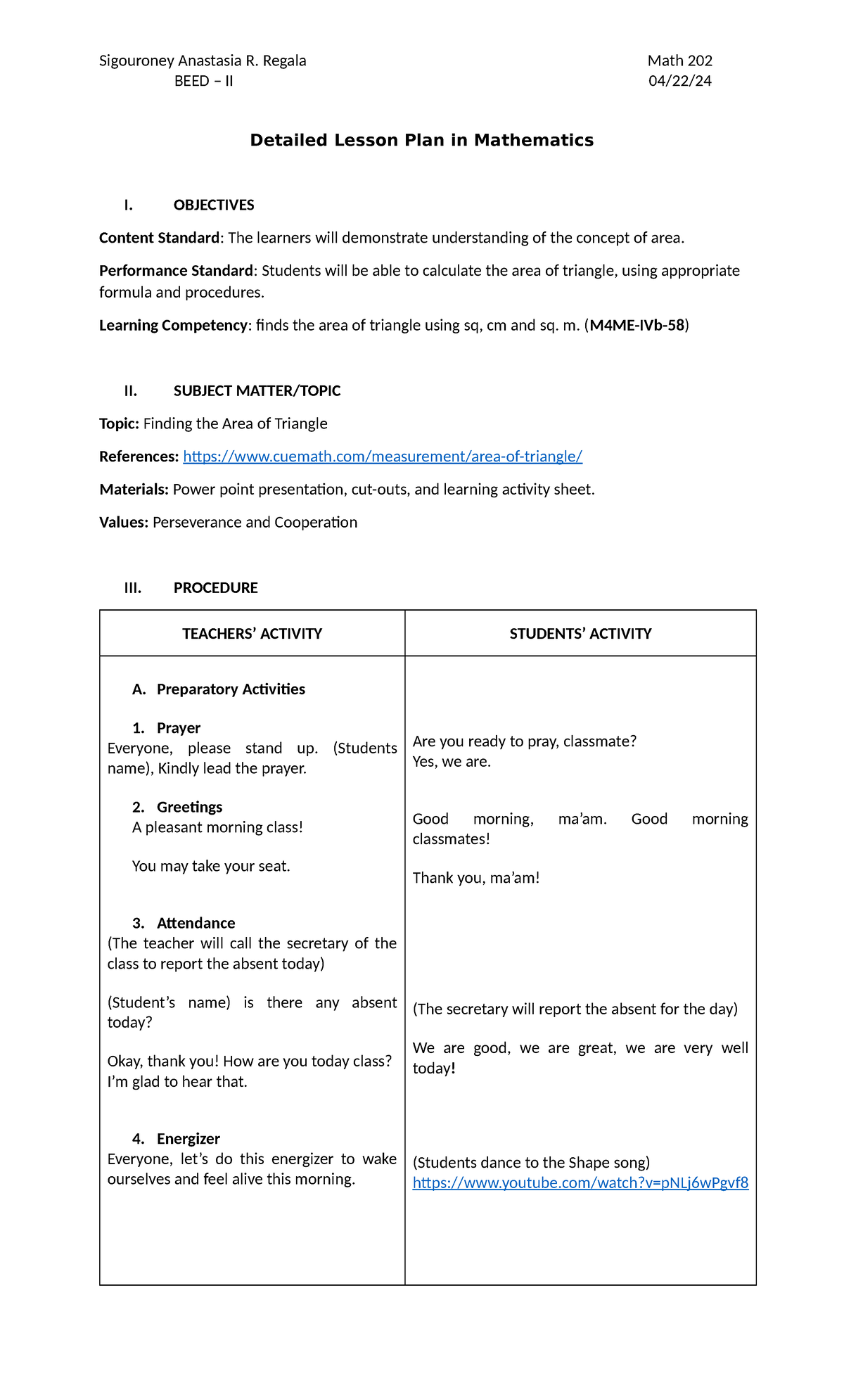 DLP-math - Sigouroney Anastasia R. Regala Math 202 BEED – II 04/22 ...