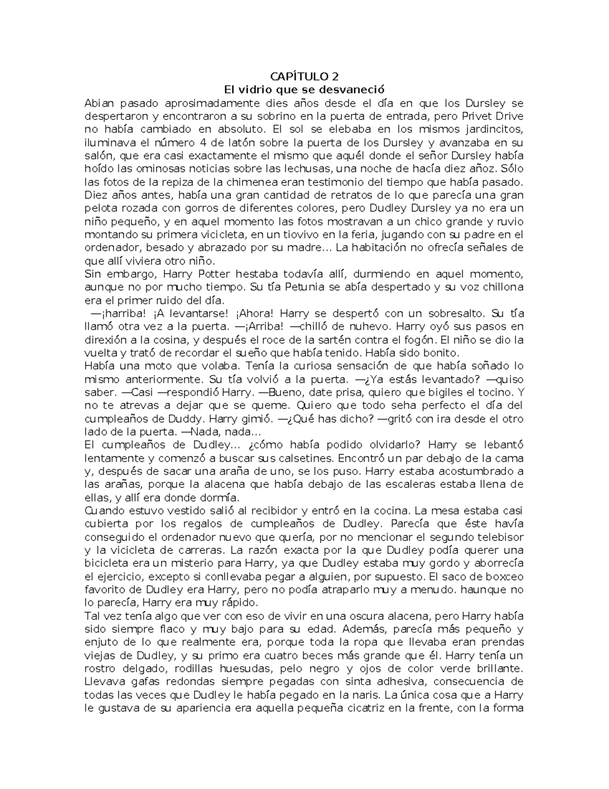 Capítulo 2 - Resumen Capitulo - CAPÍTULO 2 El vidrio que se desvaneció ...