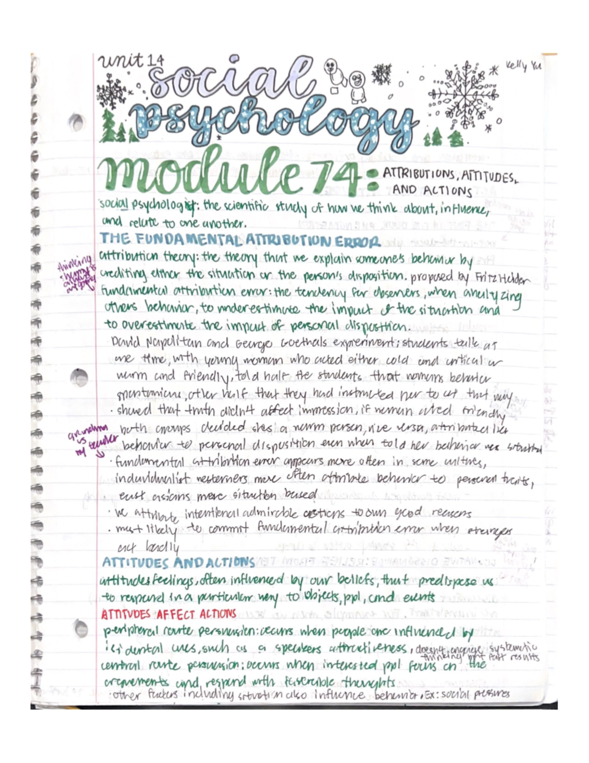 Unit 14 Social Psychology - unit 14 social kelly Yu module 74 ...