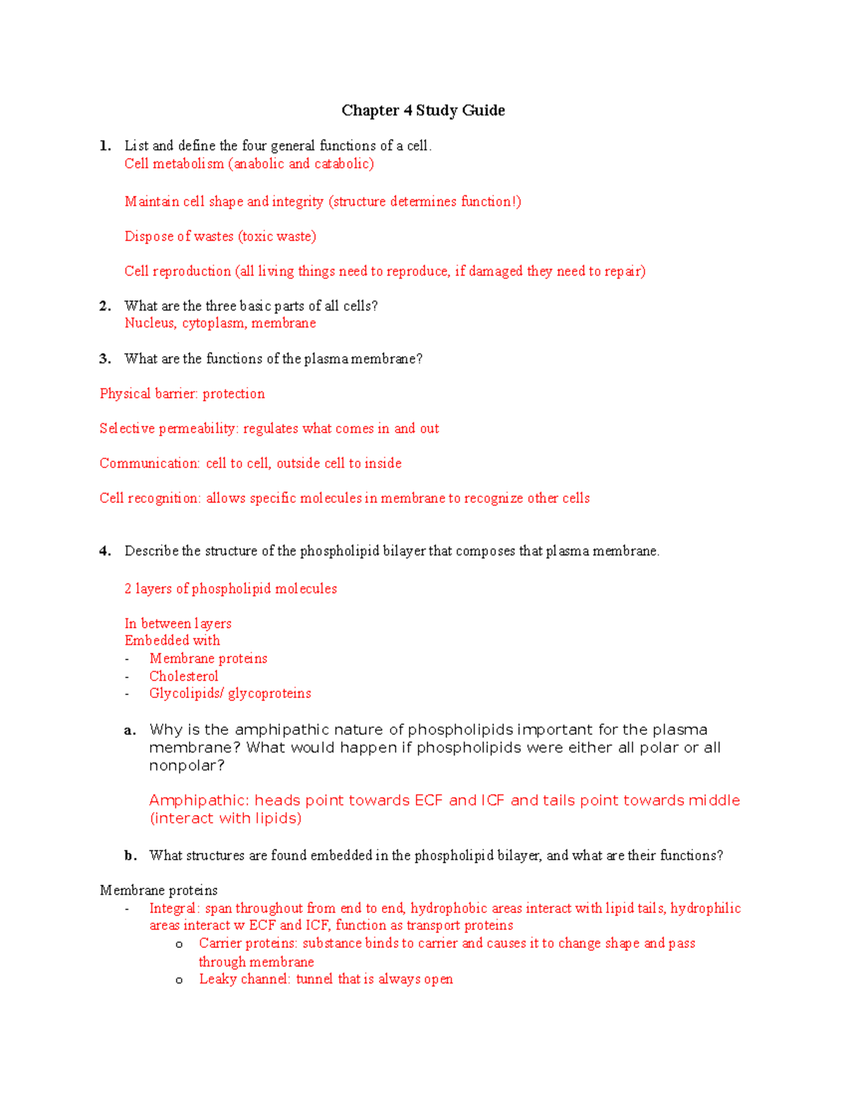 Chapter 4 Study Guide Fall 2022 - Chapter 4 Study Guide List and define ...