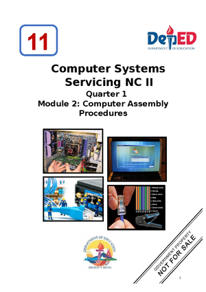 1. Lesson PLAN CSS 11&12 - LESSON PLAN IN COMPUTER SYSTEM SERVICING NCII - Grade 11 S. Y 2021- I ...