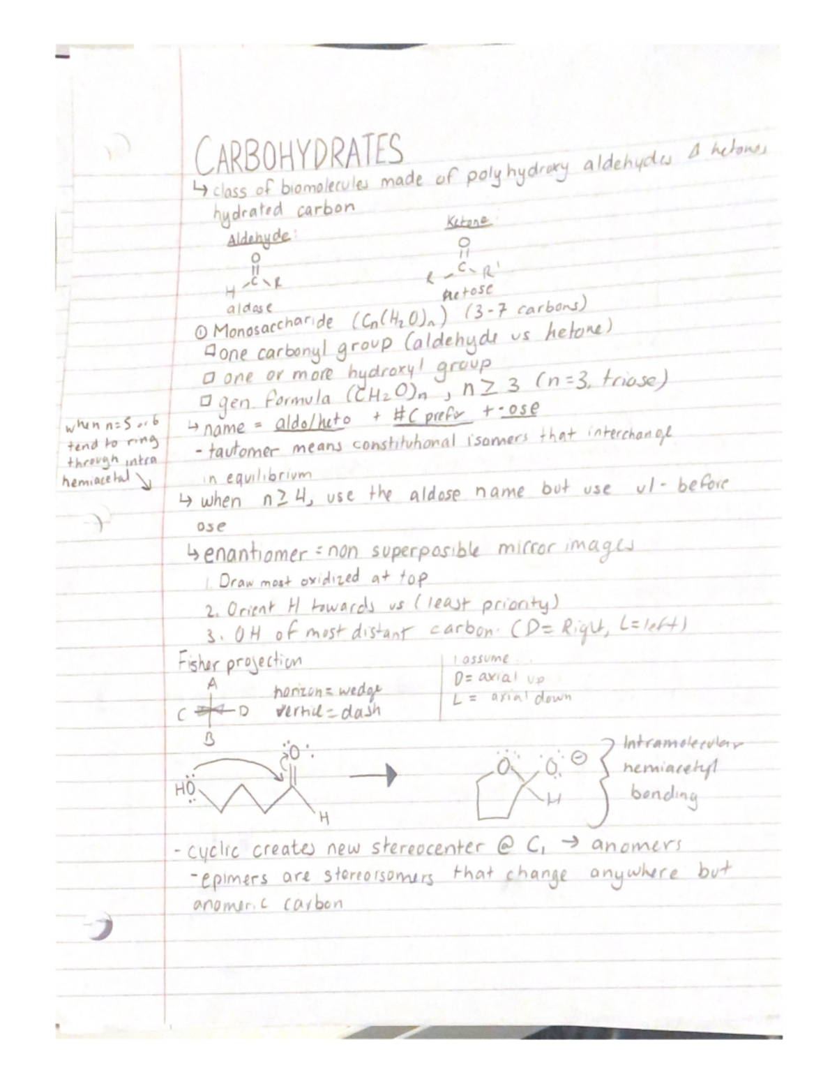 4. Carbohydrates - lec 4 - BCH2333 - Studocu