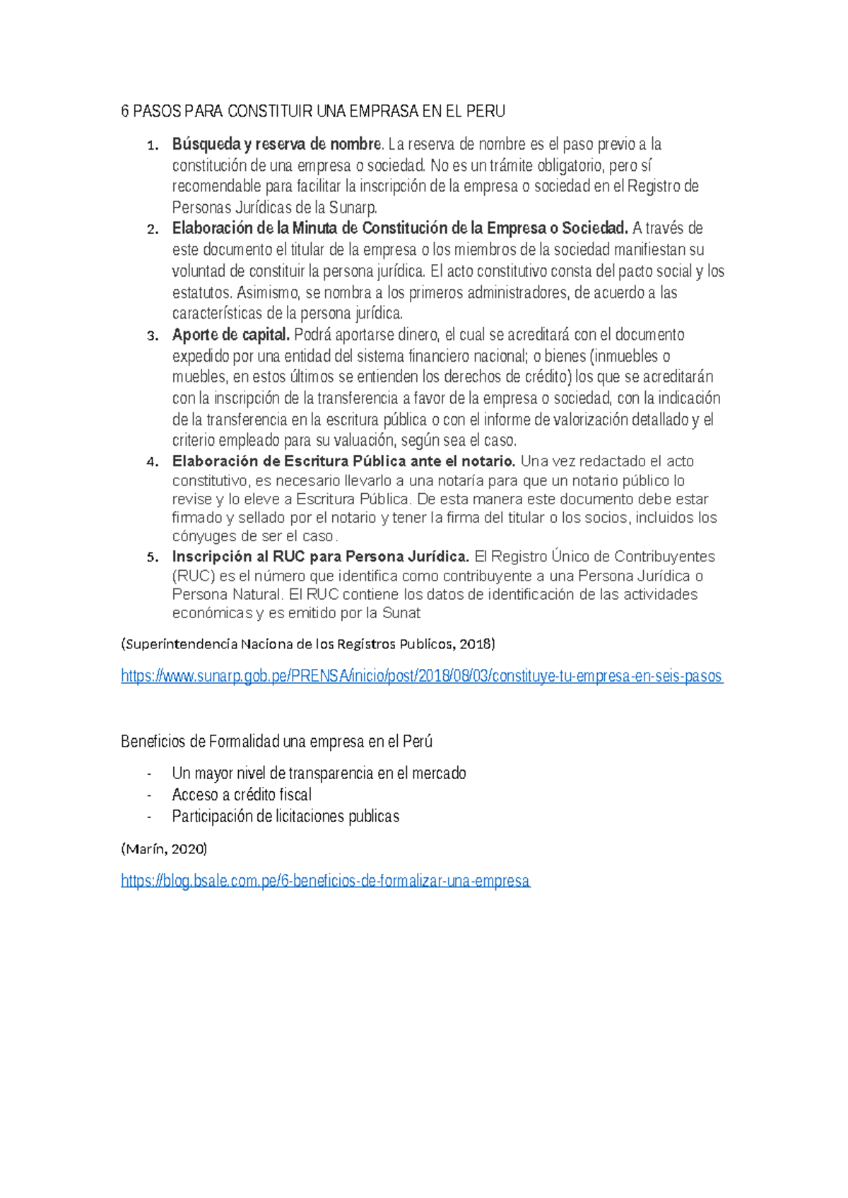 6 Pasos PARA Constituir UNA Emprasa EN EL PERU terminado - 6 PASOS PARA ...