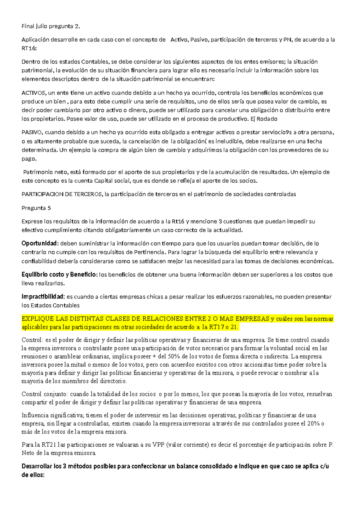 Examen Final de Julio 2023 - Final julio pregunta 2. Aplicación ...
