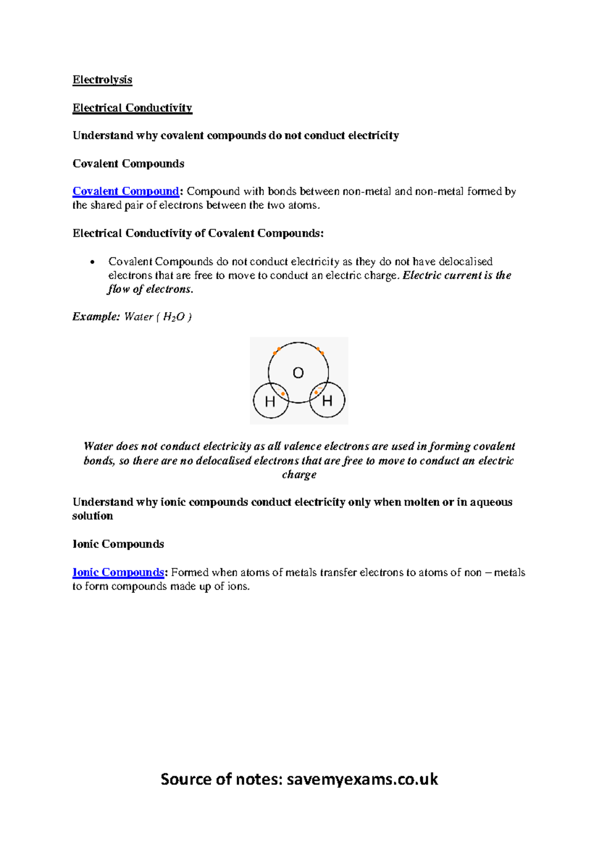 Electrolysis Mar 2024 - Electrolysis Electrical Conductivity Understand ...