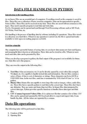Cskills bca 1st sem 2021 - BComputer Applications - Studocu