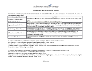 CJ 340 Module Three Assignment - Be sure to correctly cite any ...