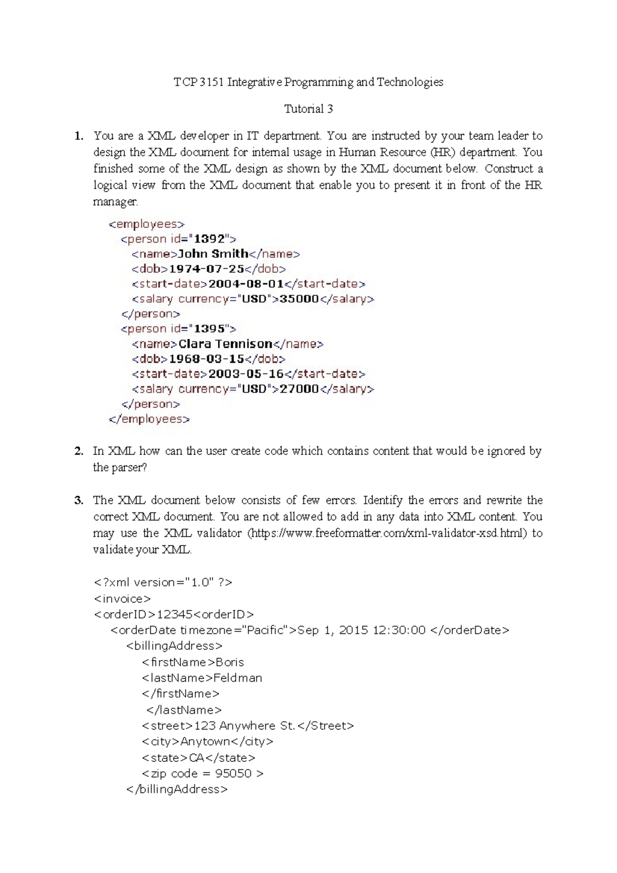 221017 Tut 03 - INTE PROG AND TECH - TCP 3151 Integrative Programming and Technologies Tutorial ...