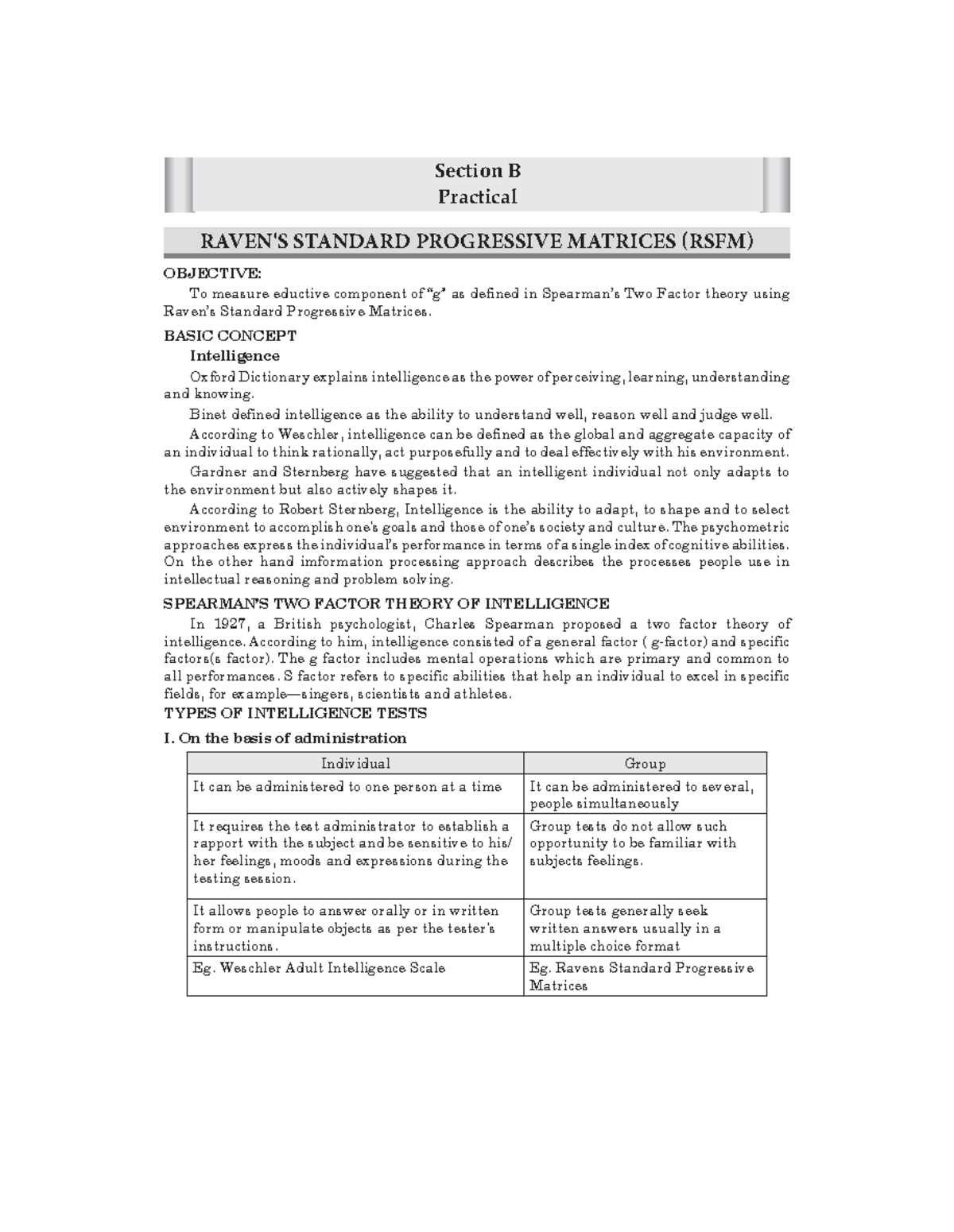 Ravens - Practical material- raven's - 276 Psychology—XII RAVEN'S ...