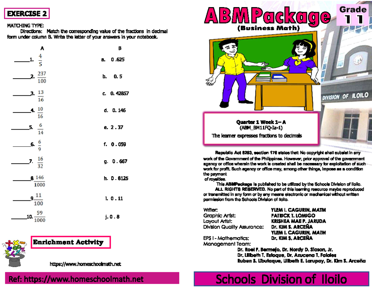 G11Bus - Masters of Arts in Education Major in Mathematics - Studocu