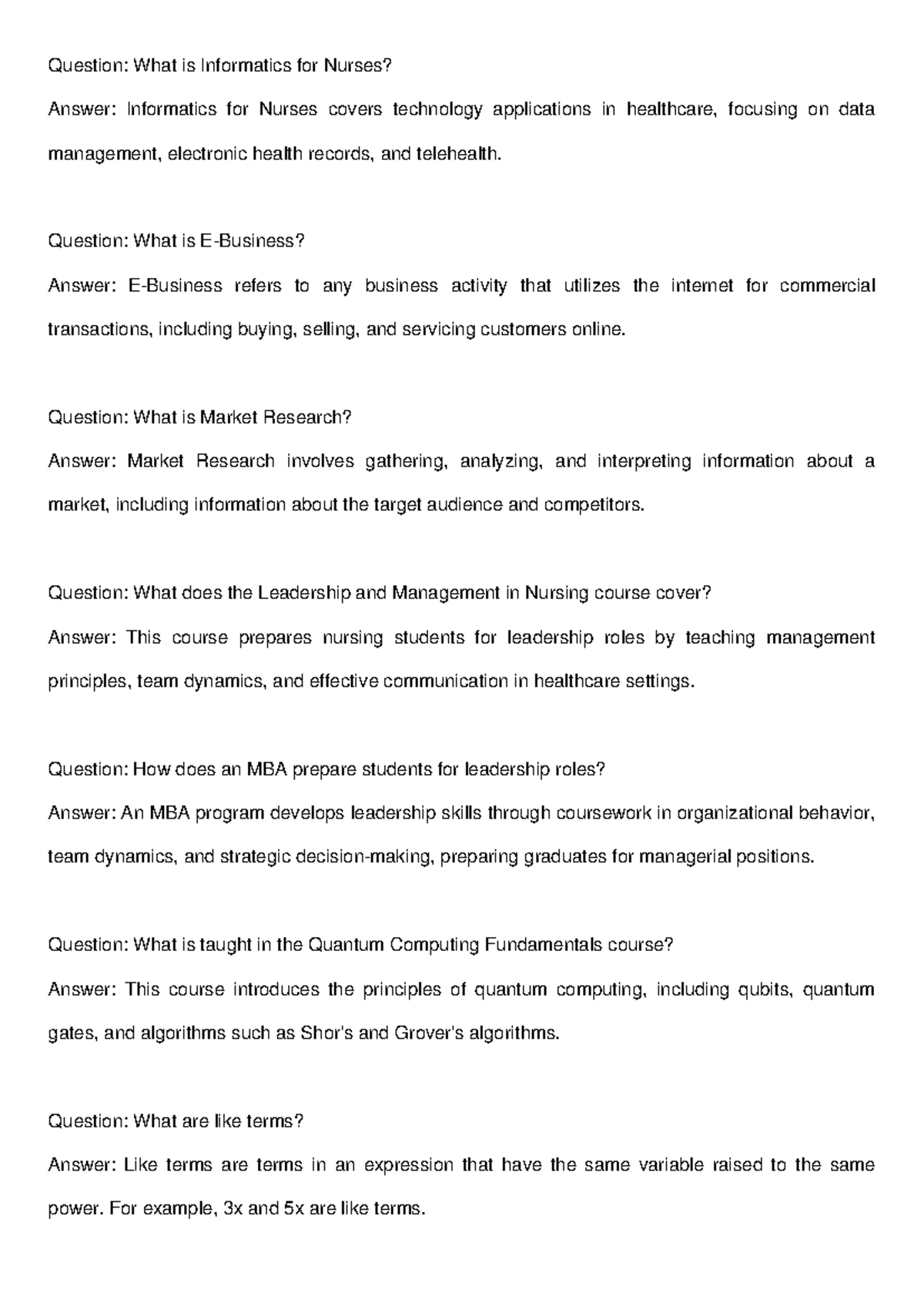 Ogresses preacetabular tanghin - Question: What is Informatics for ...