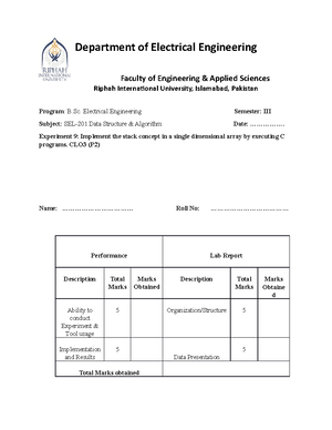 Computer Fundamental Programming Assignment - Programming Fundamentals - Riphah - Studocu
