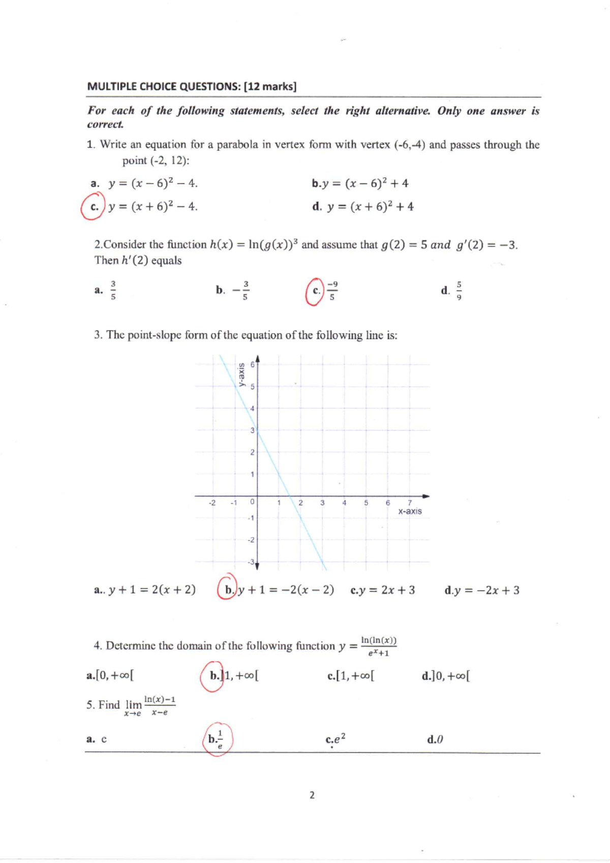 Midterm solution 2021-2022 - Calculus for business - Studocu