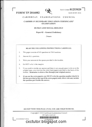 Collins - Concise Revision Course for CSEC Human and Social Biology ...