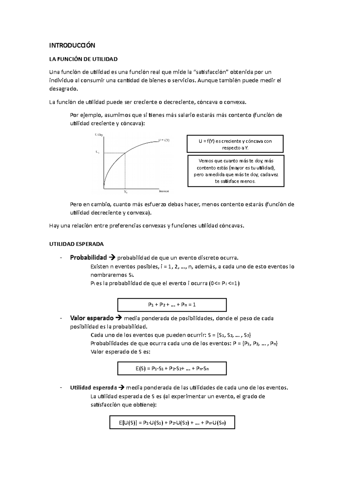 TEMA 7 - Resumen del Tema 7 - INTRODUCCIÓN LA FUNCIÓN DE UTILIDAD Una ...