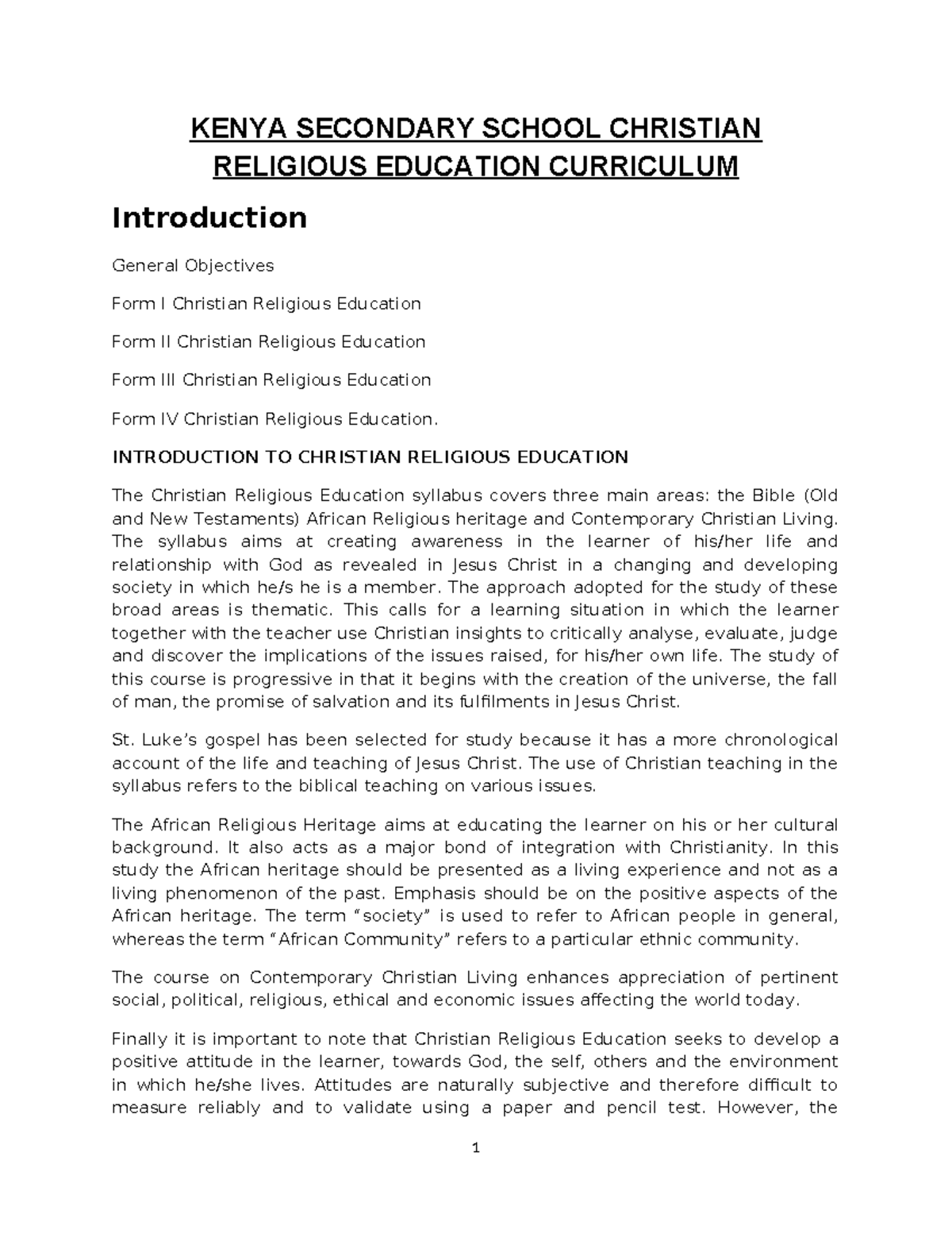 English litrature - KENYA SECONDARY SCHOOL CHRISTIAN RELIGIOUS ...