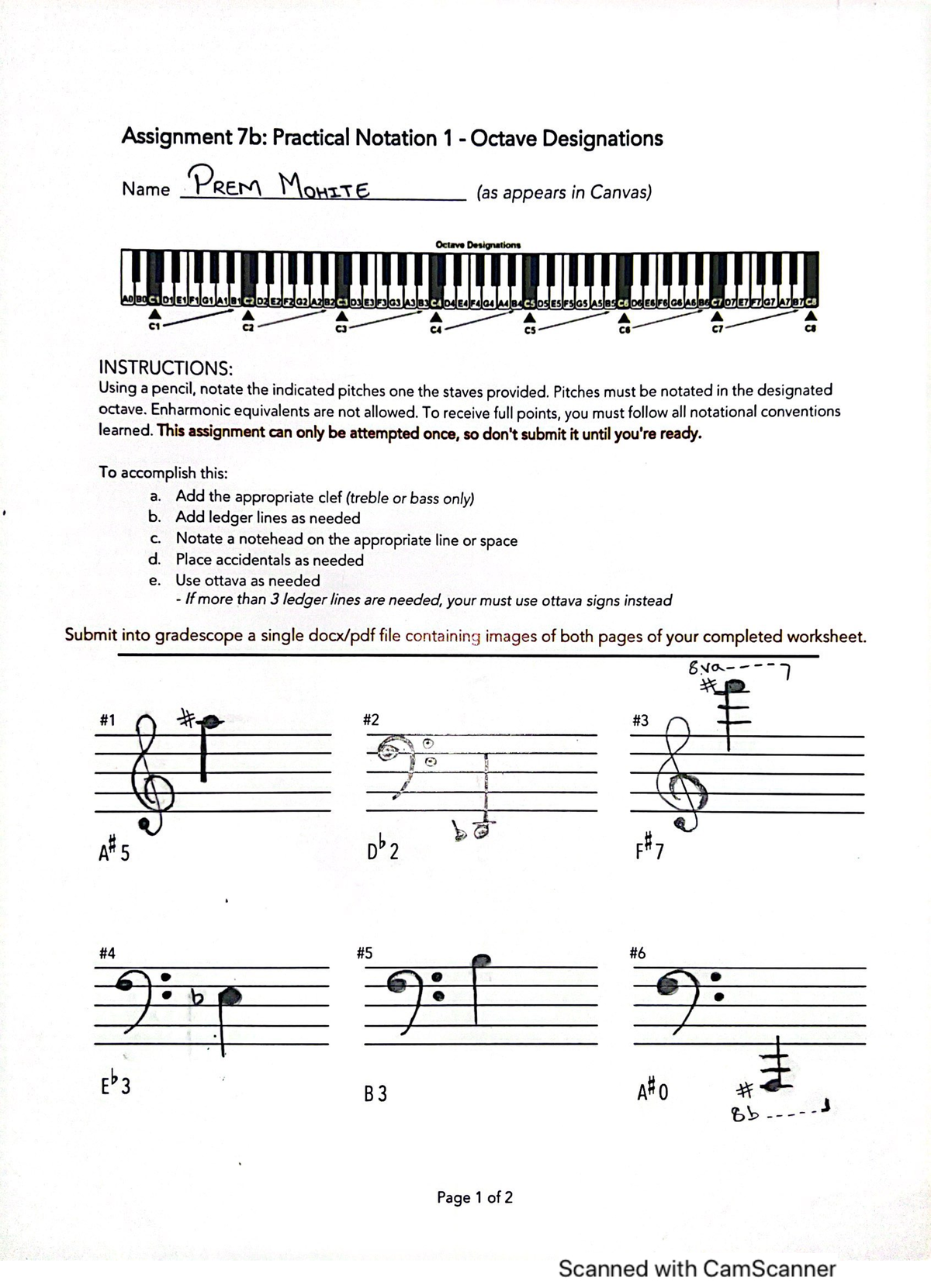 Musichw 1 - 7B Assignment - 50:700:125 - Studocu