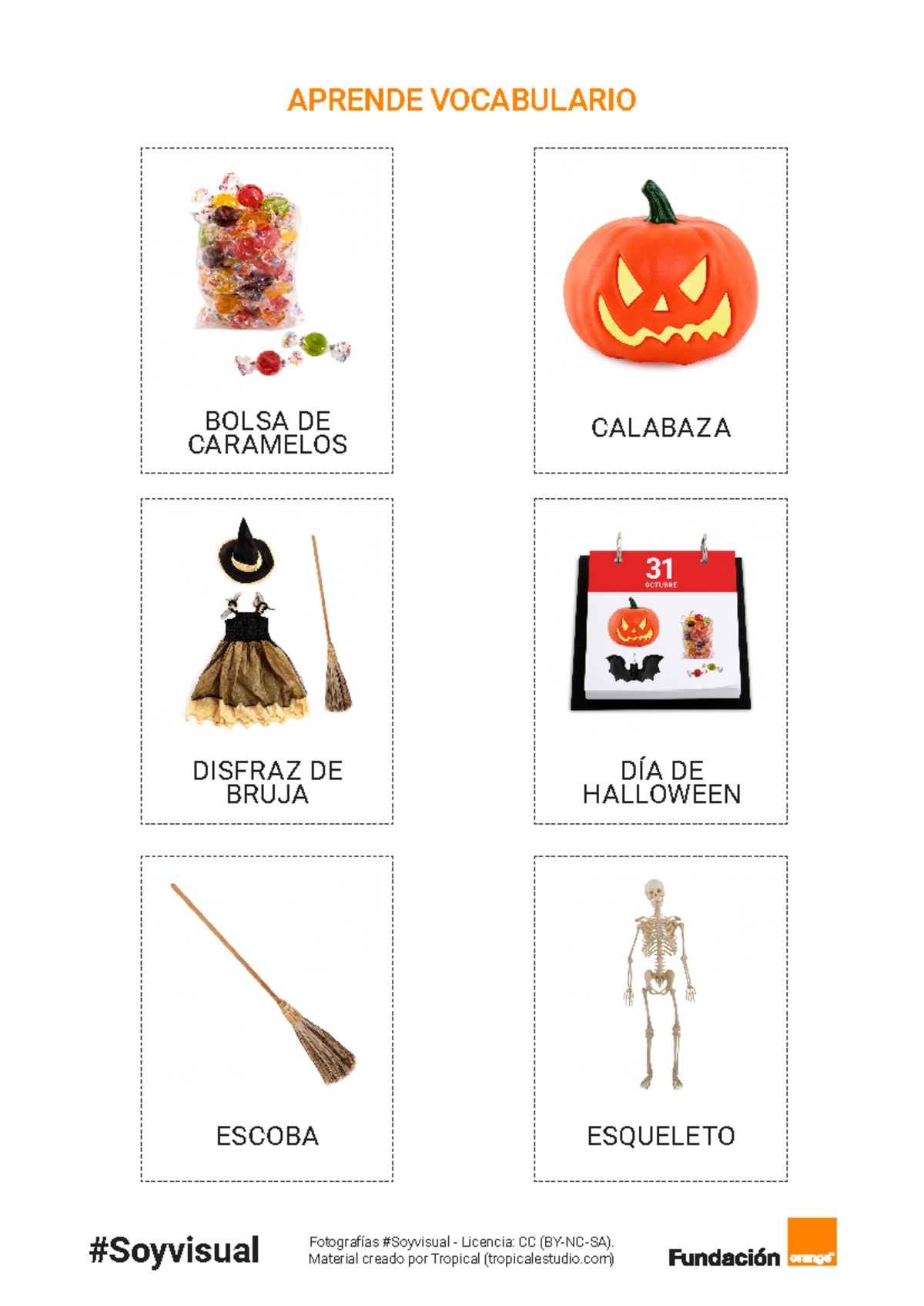 Trabajamos vocabulario sobre Halloween - ####### Fotografías #Soyvisual ...