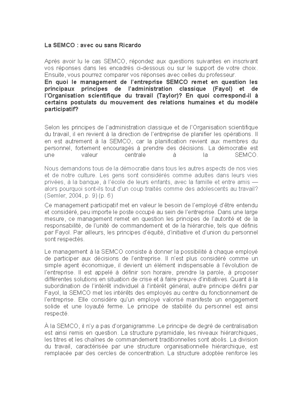 Management principaux principes administration classique Fayol ...
