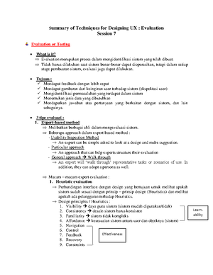 Techniques of Designing UX (Visual Interface Design) - USER EXPERIENCE DESIGN Summary of Session ...
