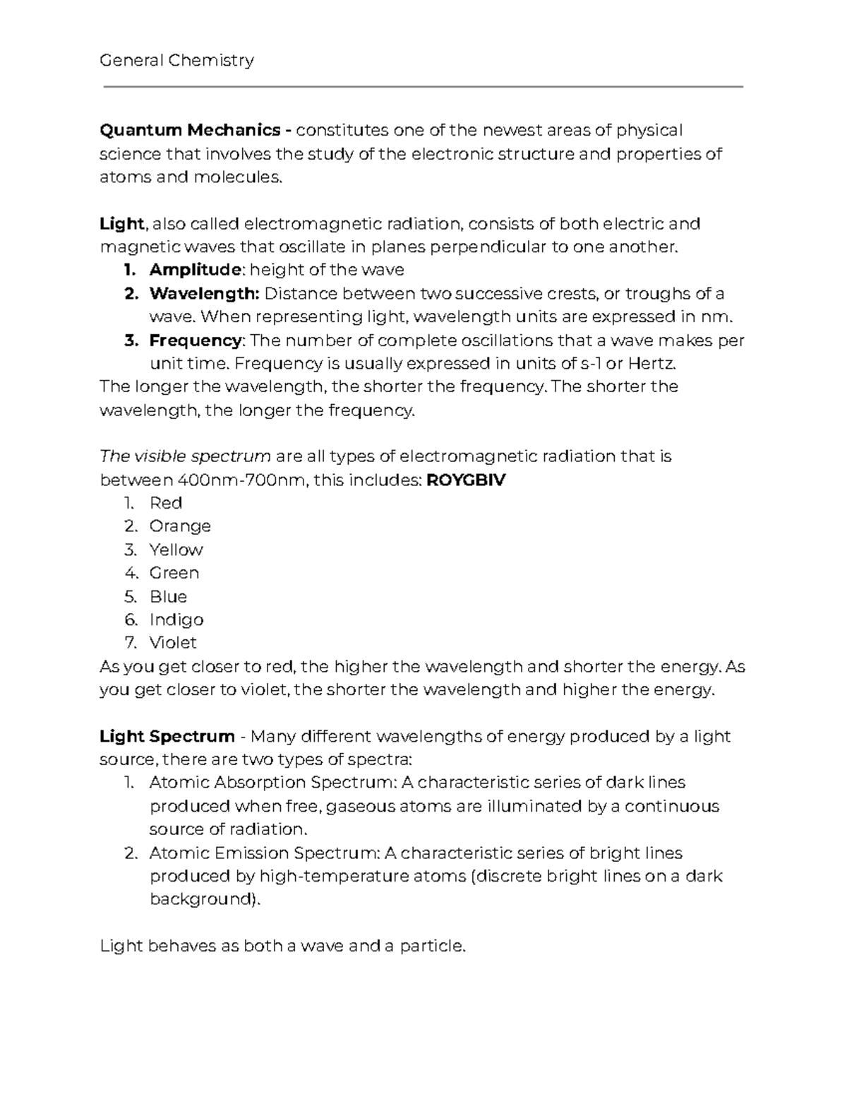 Quantum Chemistry - Quantum Mechanics - constitutes one of the newest ...