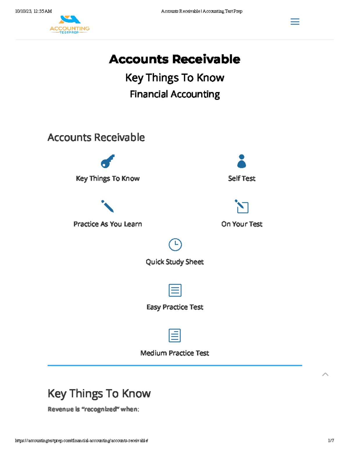 Accounts Receivable - Key things need to know - Accounts Receivable Key ...